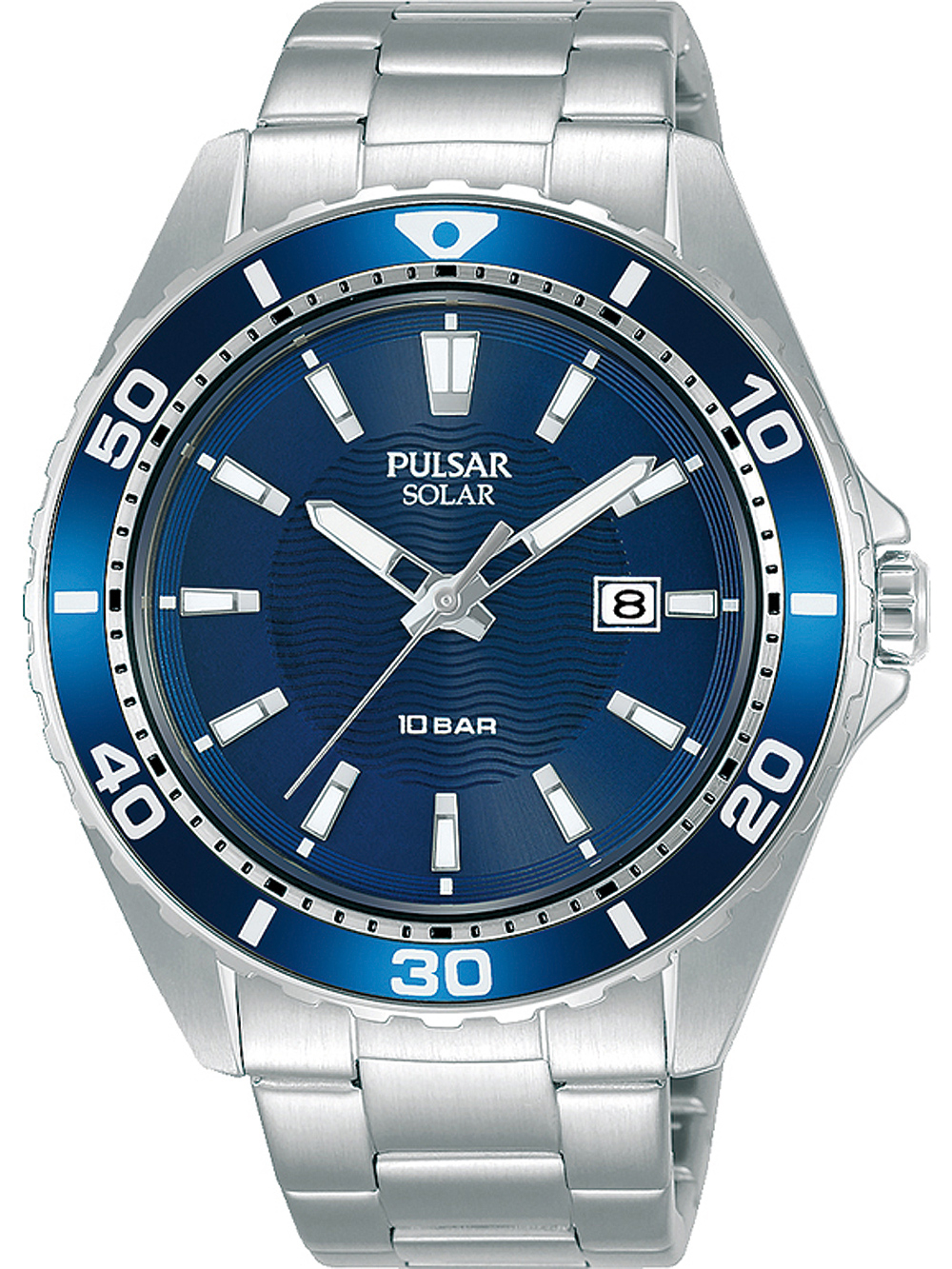 Pulsar PX3237X1 solar men`s 44mm 10ATM