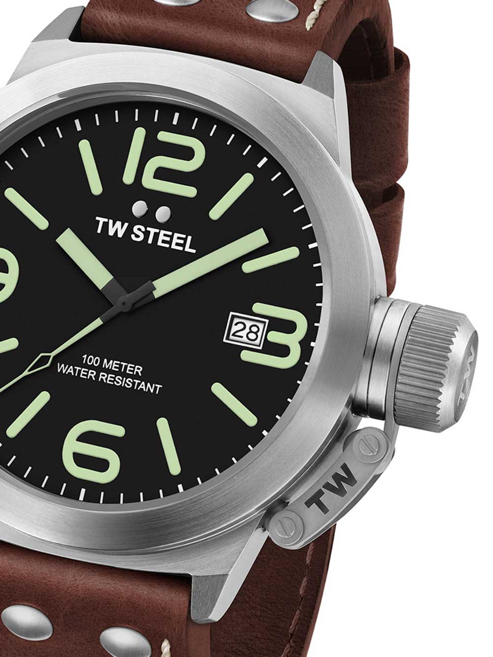 TW Steel CS21 Canteen Leather 45mm 10 ATM